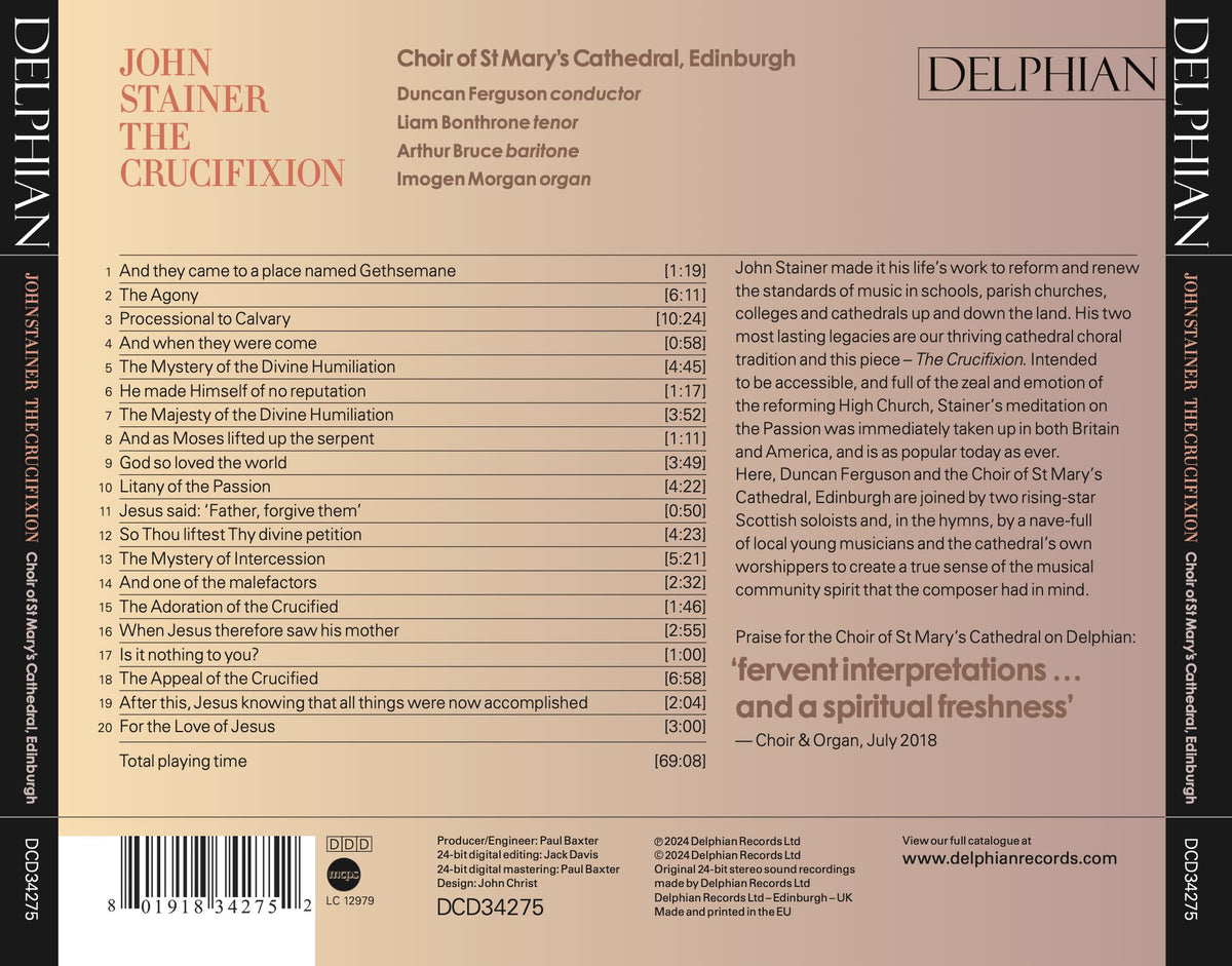 Stainer: The Crucifixion - Delphian Records