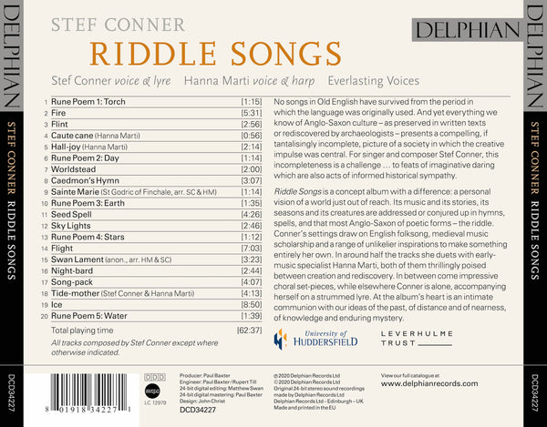 Stef Conner: Riddle Songs - Delphian Records